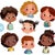 Watercolor Cartoon Kids PNG Clipart. Cute Happy Girls and Boy Standing ...