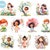 Cartoon Cute Little Kids Clipart, Watercolor Children Portraits, Boys ...