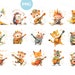 Cartoon Kids PNG Clipart, Set of Isolated Watercolor Children Pictures ...