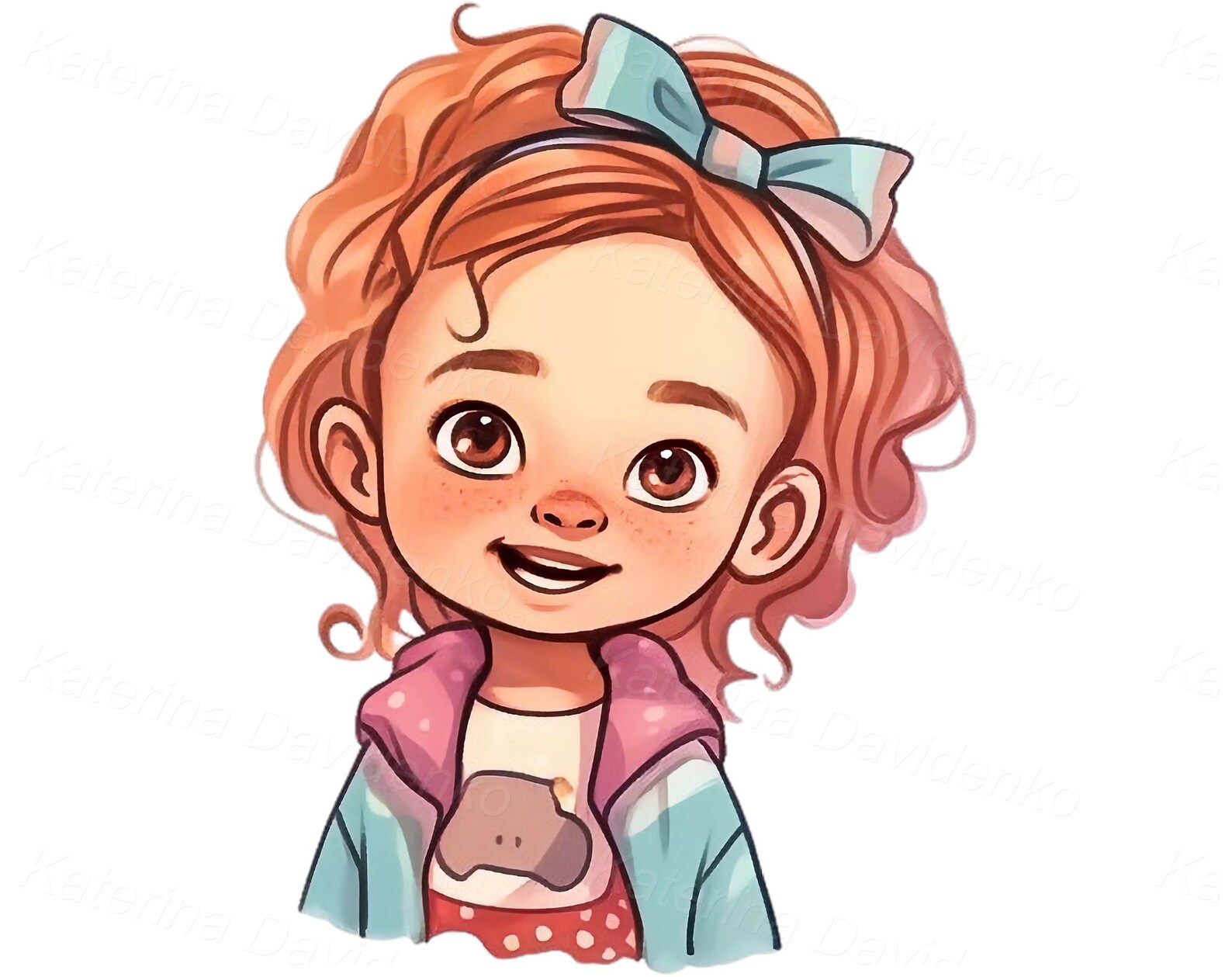 Set of Multinational Cartoon Little Kids Clipart, Smiling Children ...