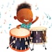 Children Playing Musical Instruments and Singing Songs, Kids Clipart ...