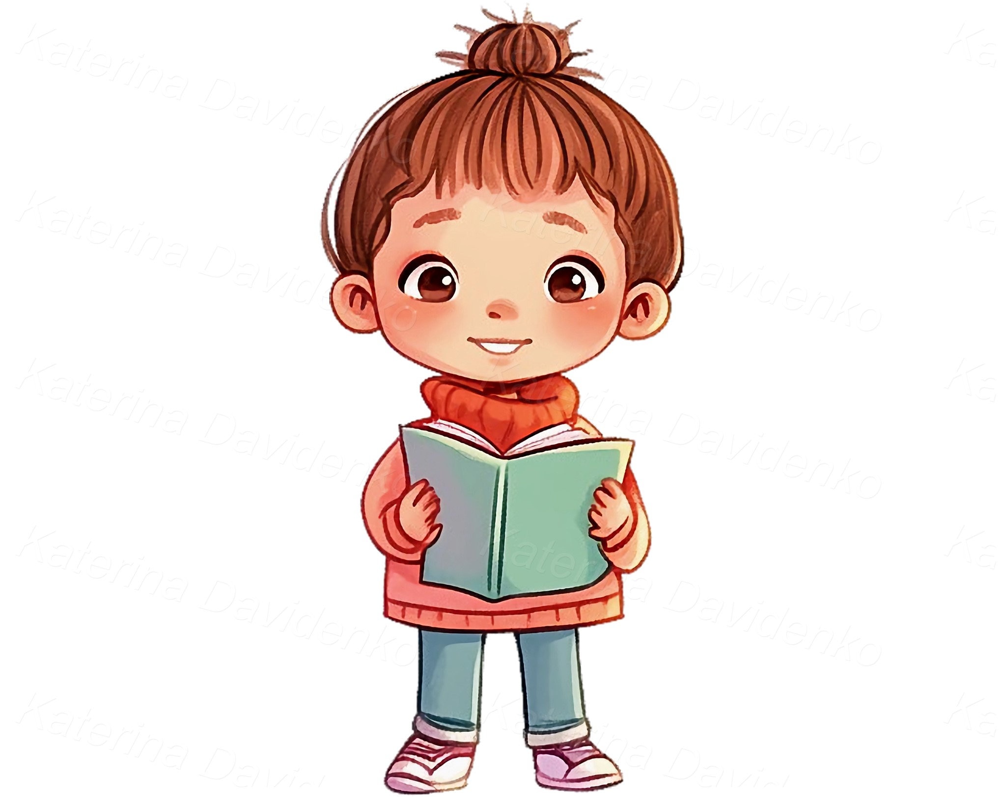 Cartoon Multiethnic School Children Clip Art, Anime Kids Characters ...