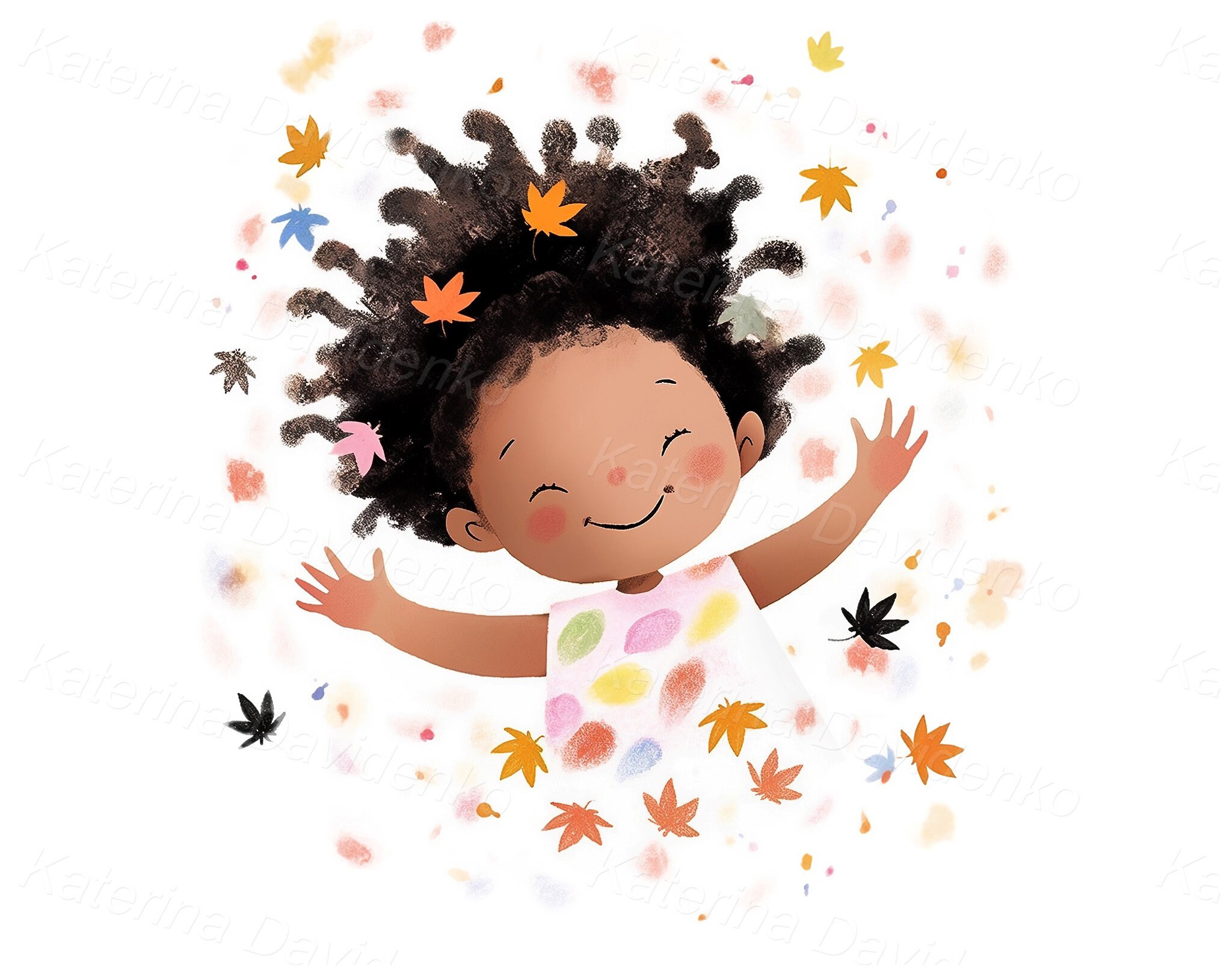 Cartoon Little Kids Outdoor Clipart, Autumn Weather, Children Season ...