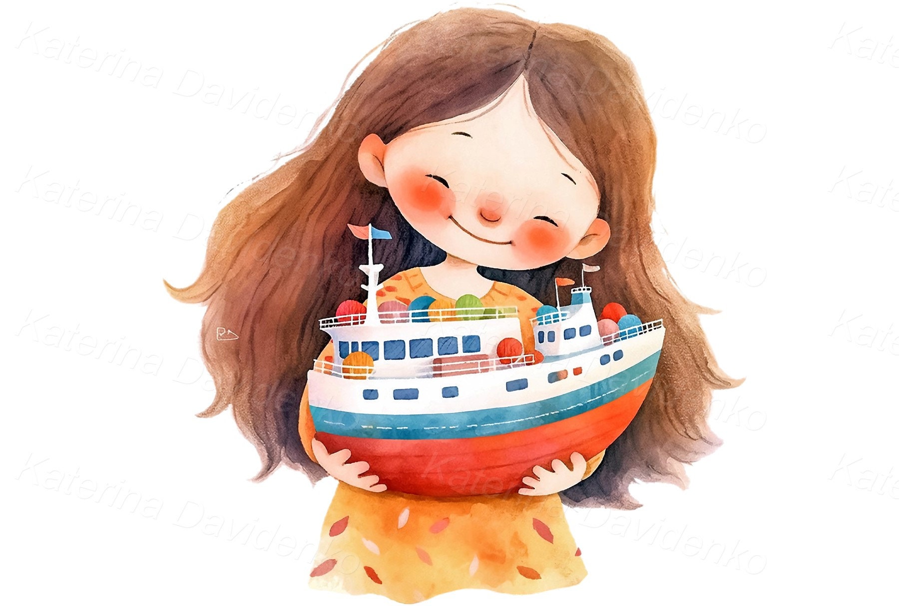 Collection of Cute Little Kids With Different Toys PNG Clipart. Happy ...