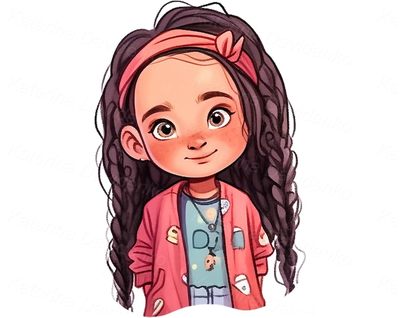 Cartoon PNG Boy Girl Emotions Clipart Isolated Little Kids Multiethnic ...