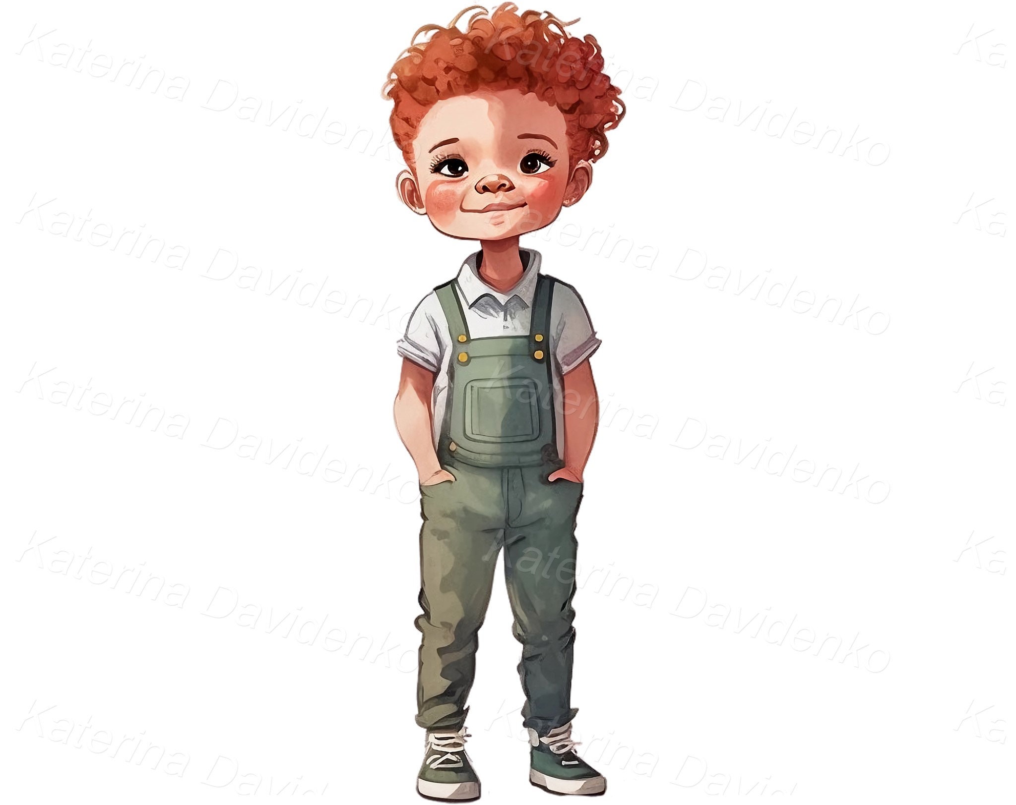 Set of Cartoon Little Girls in Casual Summer Clothes Standing in a Row ...