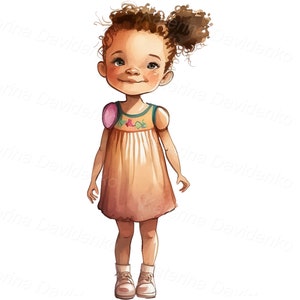 Group of Isolated Children in Summer Clothes Standing in a Row ...