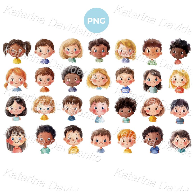 HappyKidsClipart - Etsy