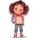 Multiethnic Little Kids PNG Clipart. School Children With Backpacks ...