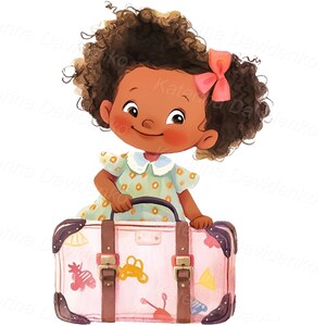 Collection of Watercolor Cartoon Kids Vacation PNG Clipart, Summer ...