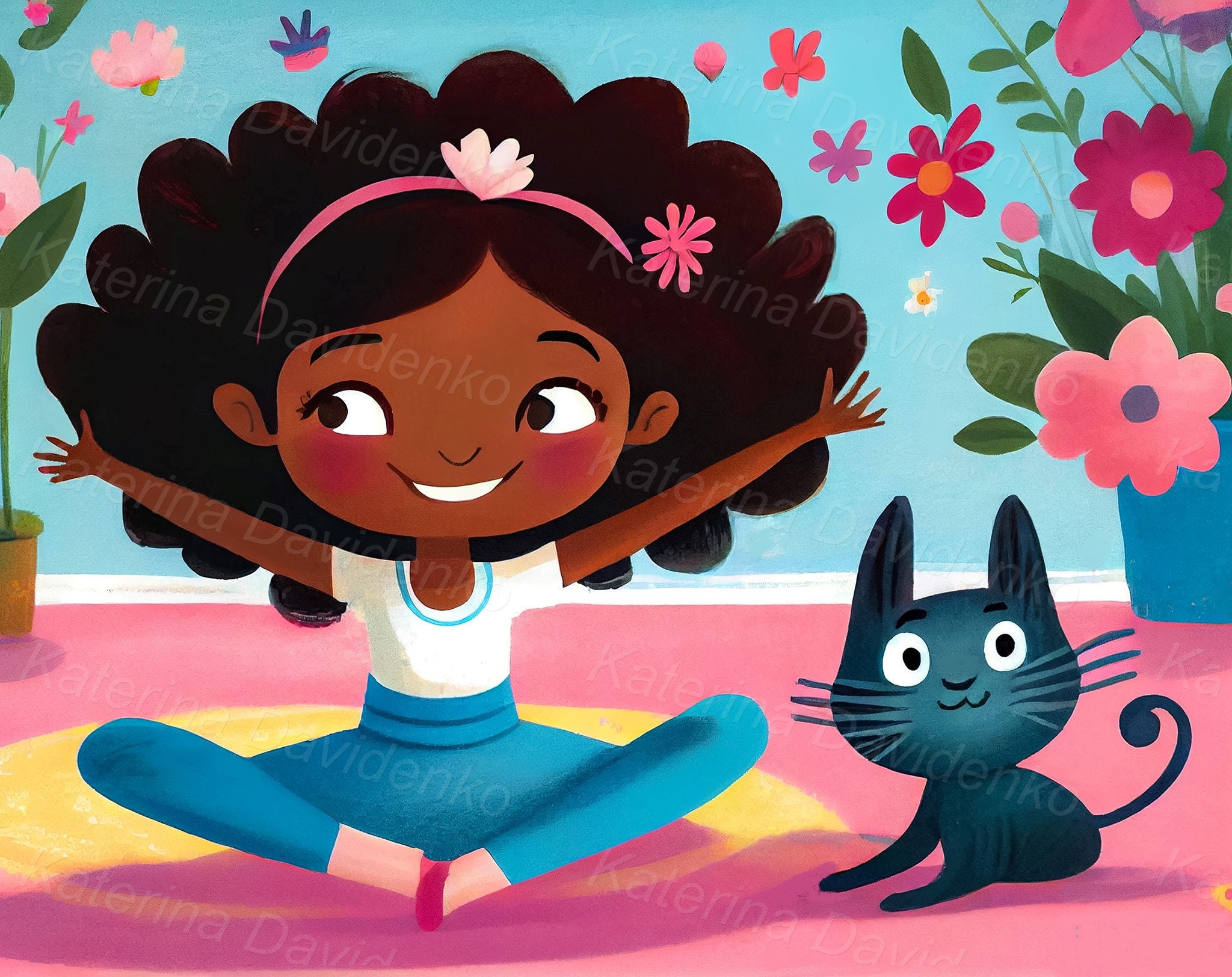 Cartoon Kids Activities Clipart. Collection of Illustrations for ...