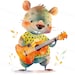 Cute Cartoon Animals Playing Guitars and Singing Songs. Animals ...