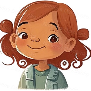 Set of Multiethnic Cartoon Boys and Girls, Smiling Kids Faces, Happy ...