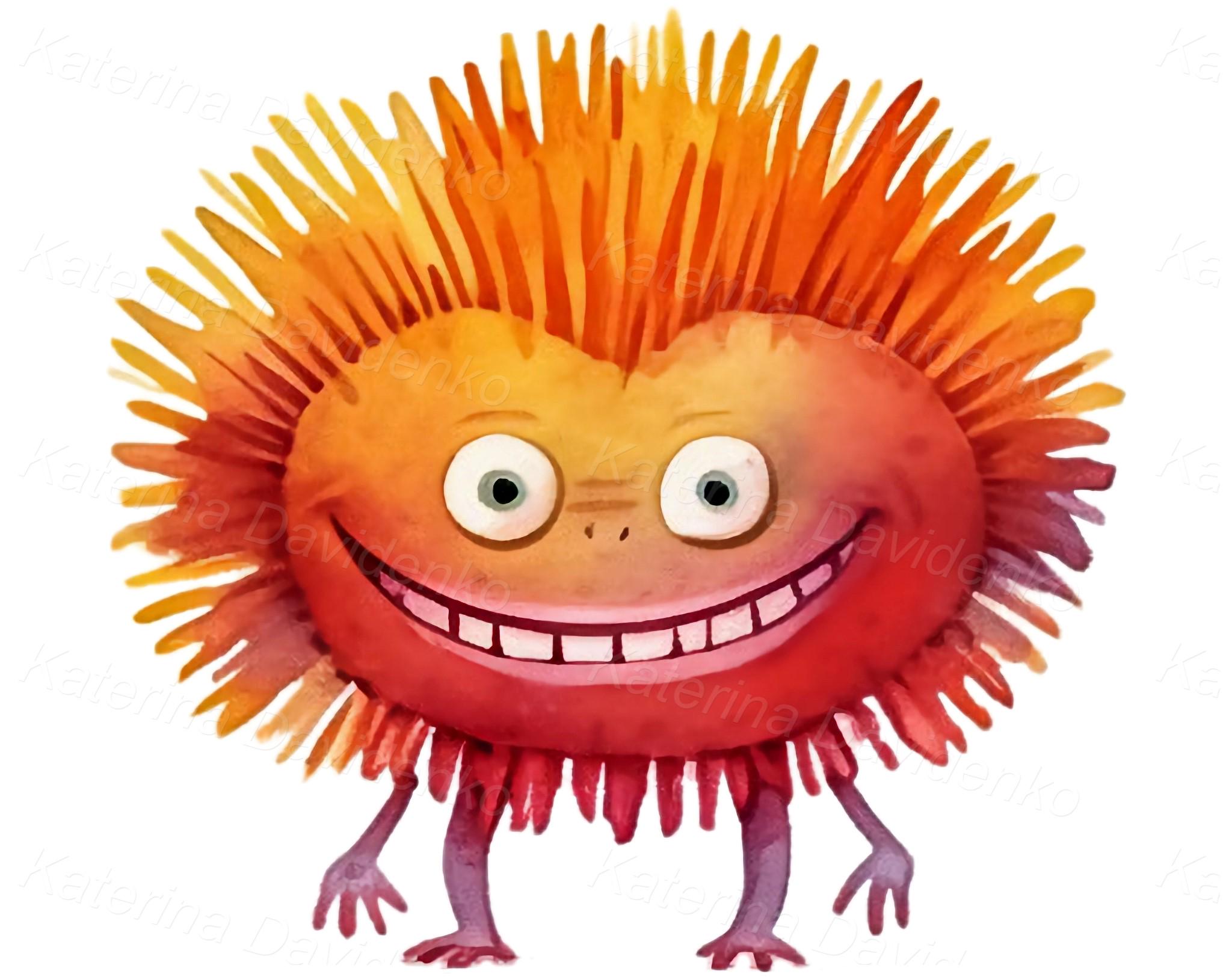 Colorful Cartoon Monsters Clipart Set. Friendly Fantasy Creatures ...