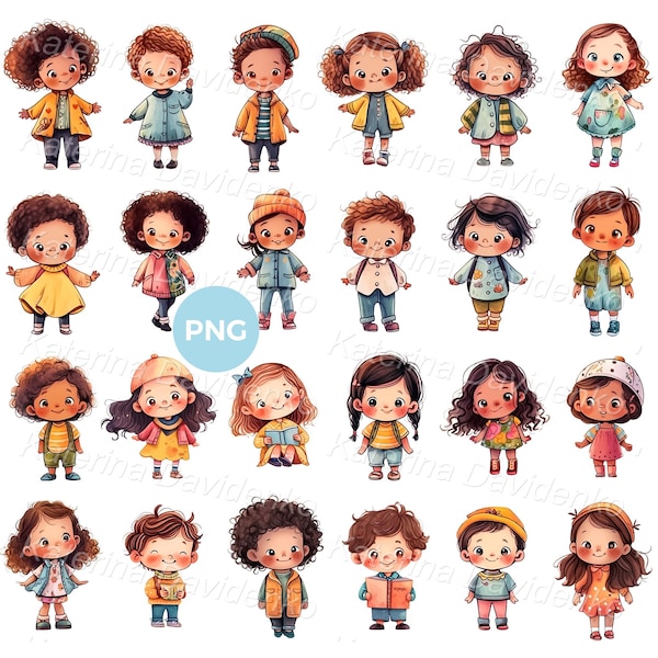 HappyKidsClipart - Etsy