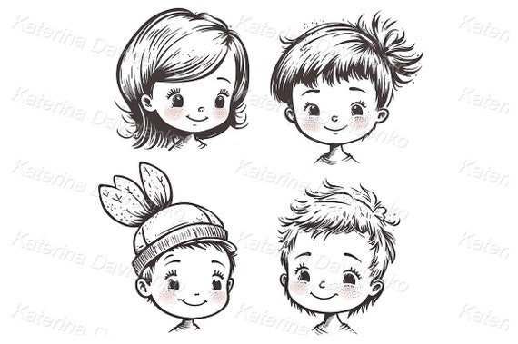 Child Outline Clipart