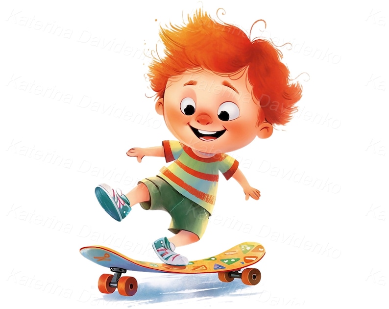 PNG Cliparts of Happy Kids Activities During the Summer Season. Cartoon ...