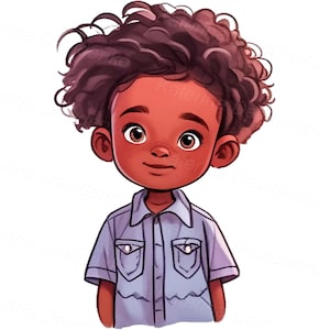 Cartoon PNG Boy Girl Emotions Clipart Isolated Little Kids Multiethnic ...