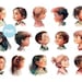 Collection of Cute Children Faces PNG Clipart, Boys and Girls Portraits ...