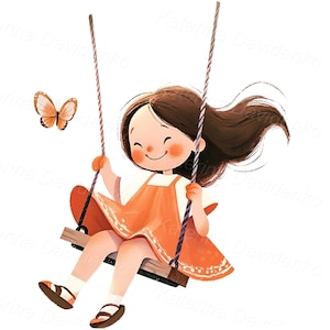 PNG Cliparts of Happy Kids Activities During the Summer Season. Cartoon ...