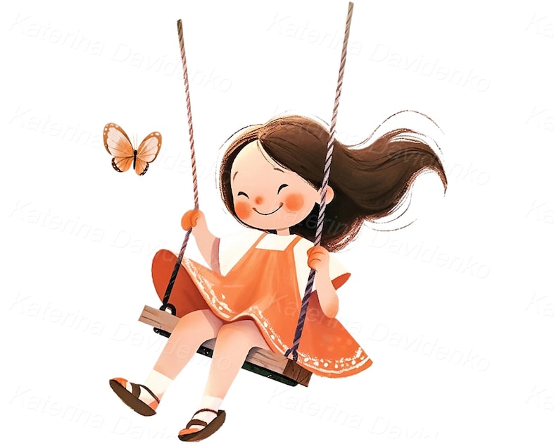 PNG Cliparts of Happy Kids Activities During the Summer Season. Cartoon ...