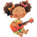 Children Playing Musical Instruments and Singing Songs, Kids Clipart ...
