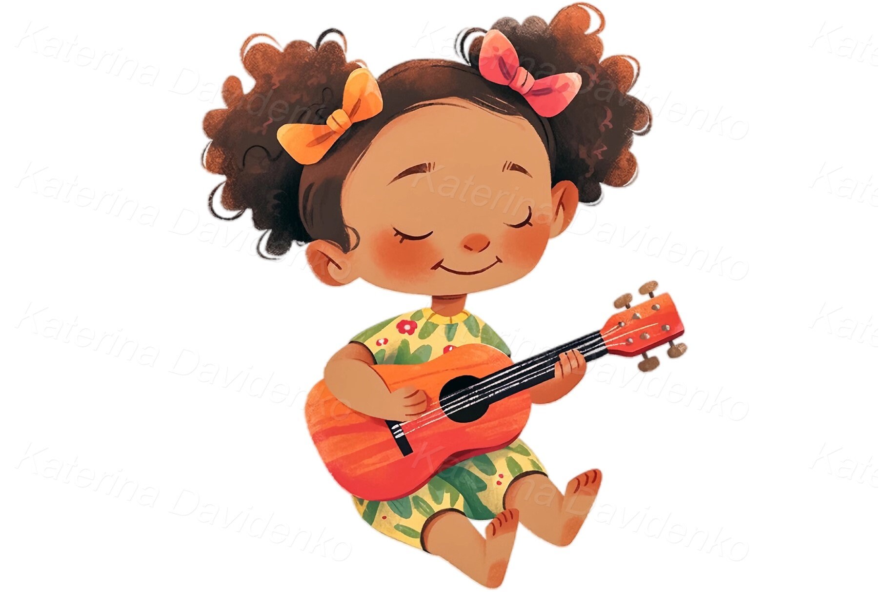 Children Playing Musical Instruments and Singing Songs, Kids Clipart ...