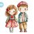 Set of Cartoon Smiling Children Standing in a Row. Transparent PNG ...