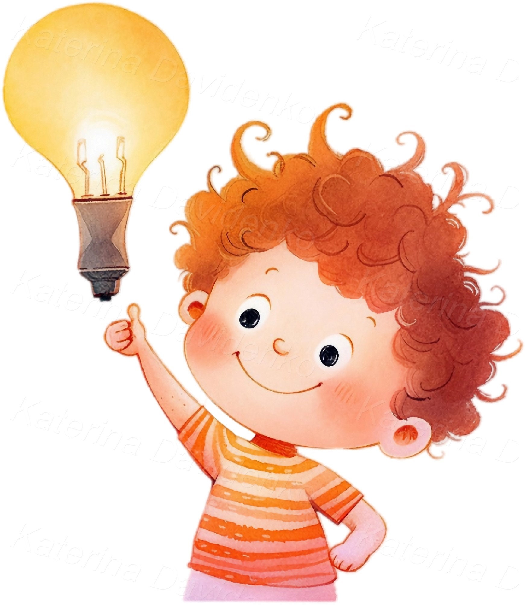 Clipart Set of Cartoon Little Children With Different Symbol Signs and ...