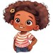 Collection of Cute Cartoon Kids Clipart PNG Set of Little Girl Faces ...