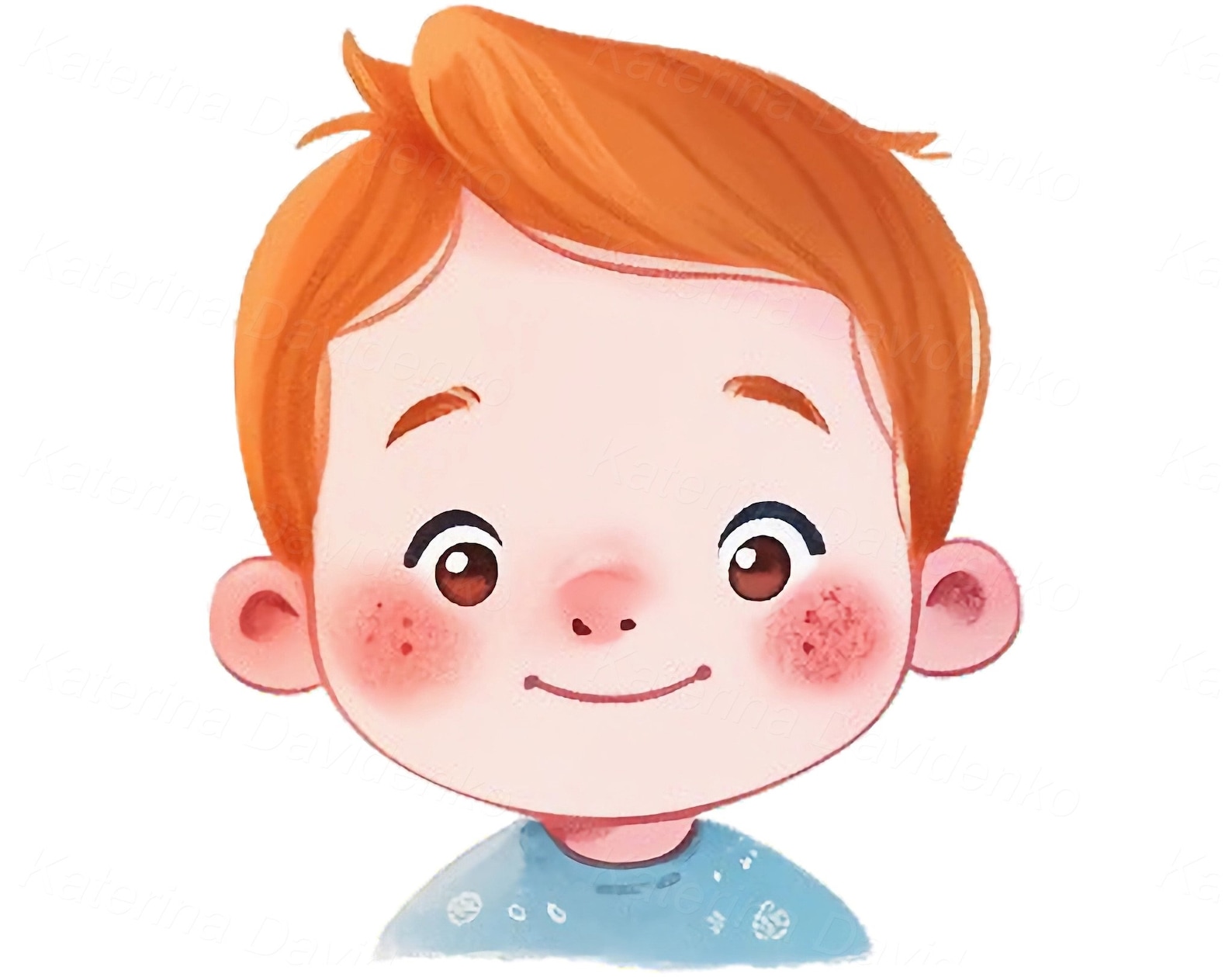 Set of Cartoon Multiethnic Children Faces Png Clipart. Smiling Kids ...