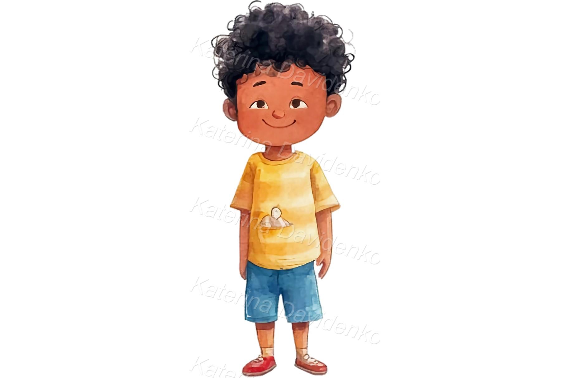 Isolated Cartoon Kids PNG Clipart. Children Clipart. Happy Kids ...