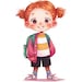 Multiethnic Little Kids PNG Clipart. School Children With Backpacks ...