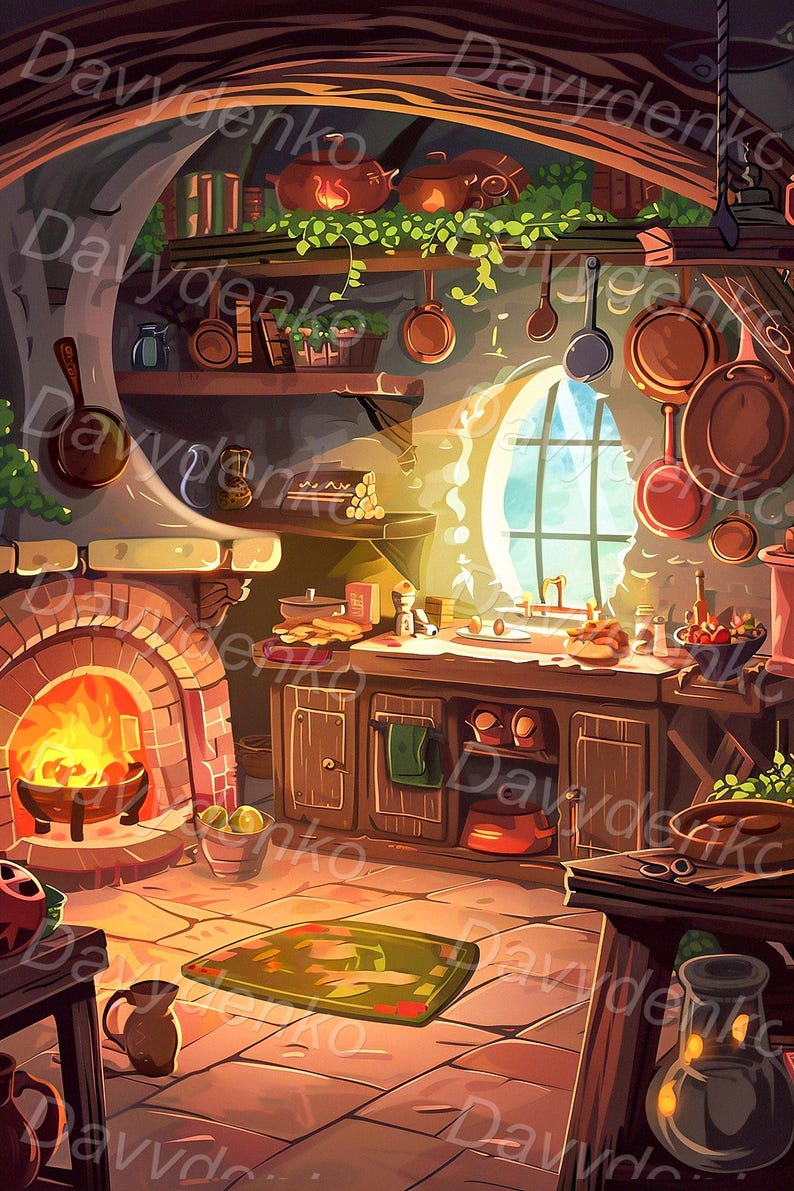 Cartoon Fantasy Vertical Backgrounds Set, Kids Storybook Scenes - Etsy