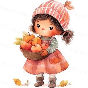Cartoon Happy Kids Activities During the Autumn Seasons PNG Clipart ...