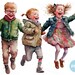 Cartoon Kids PNG Clipart, Set of Isolated Watercolor Children Pictures ...