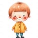 Cartoon Kindergarten Kids, Isolated PNG Children Clipart. Cute Little ...