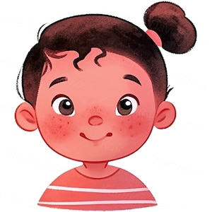 Collection of Cartoon Multiethnic Little Kids Faces Png Clipart ...