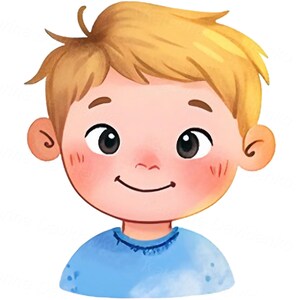 Collection of Cartoon Multiethnic Little Kids Faces Png Clipart ...