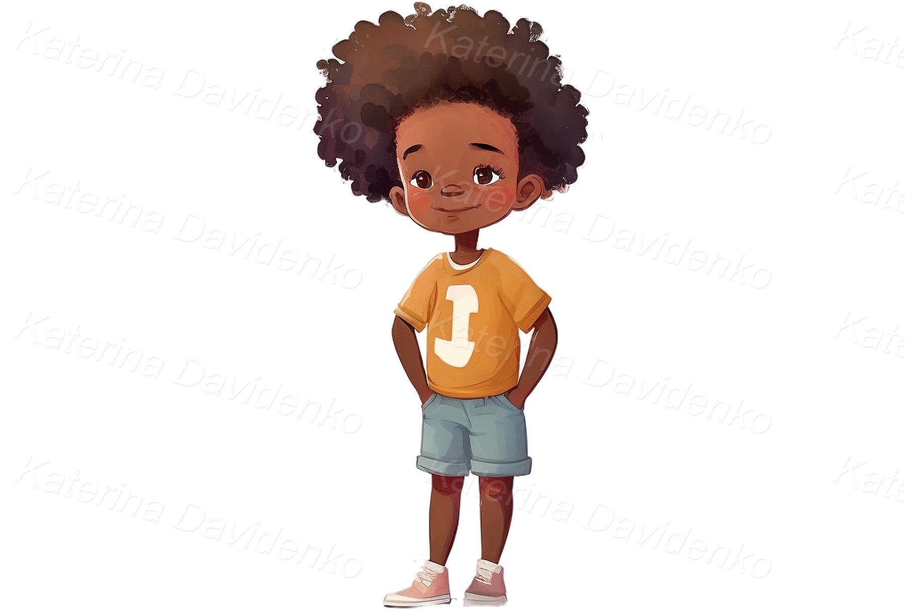 Cute Cartoon Little Children in Summer Clothes Standing in a Row Boys ...