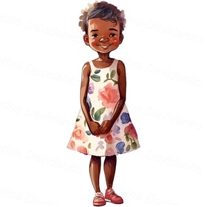 Set of Cartoon Smiling Children Standing in a Row. Transparent PNG ...