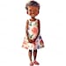 Set of Cartoon Smiling Children Standing in a Row. Transparent PNG ...