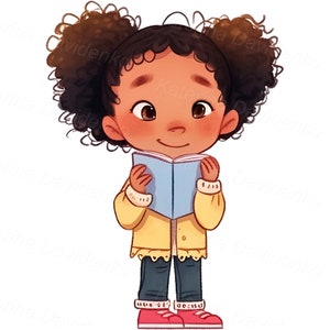 Cute Cartoon Multiethnic School Kids With Backpacks PNG Clipart Set ...