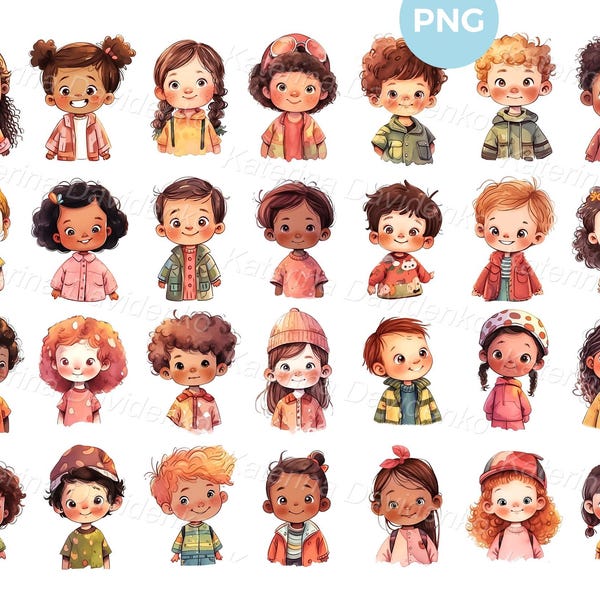 HappyKidsClipart - Etsy