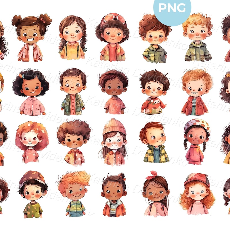 HappyKidsClipart - Etsy