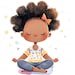 Cartoon Children Doing Different Sport Activities, Watercolor Cartoon ...