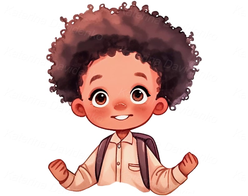 Collection of Cute Cartoon Kids Clipart PNG Set of Little Girl Faces ...