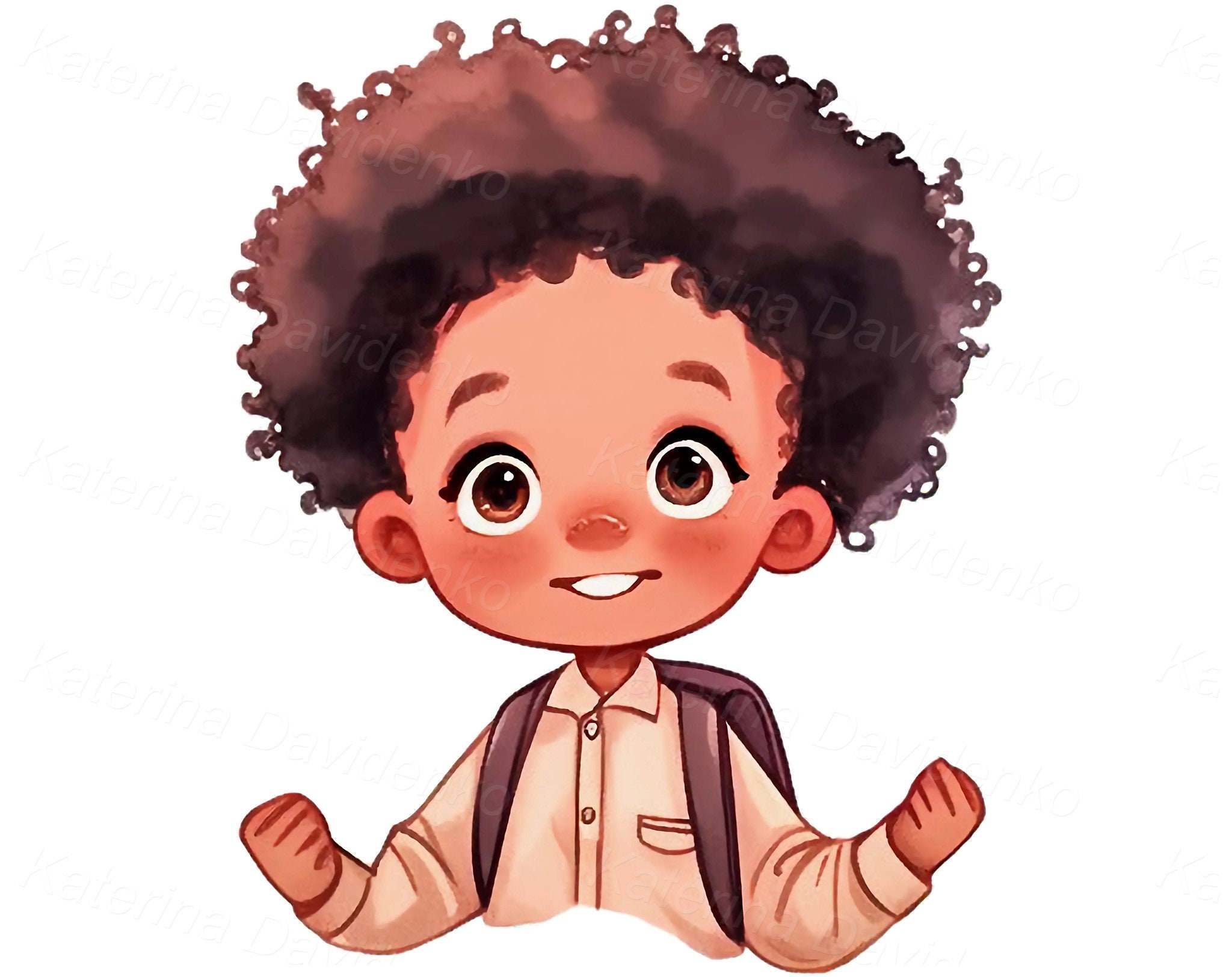 Collection of Cute Cartoon Kids Clipart PNG Set of Little Girl Faces ...