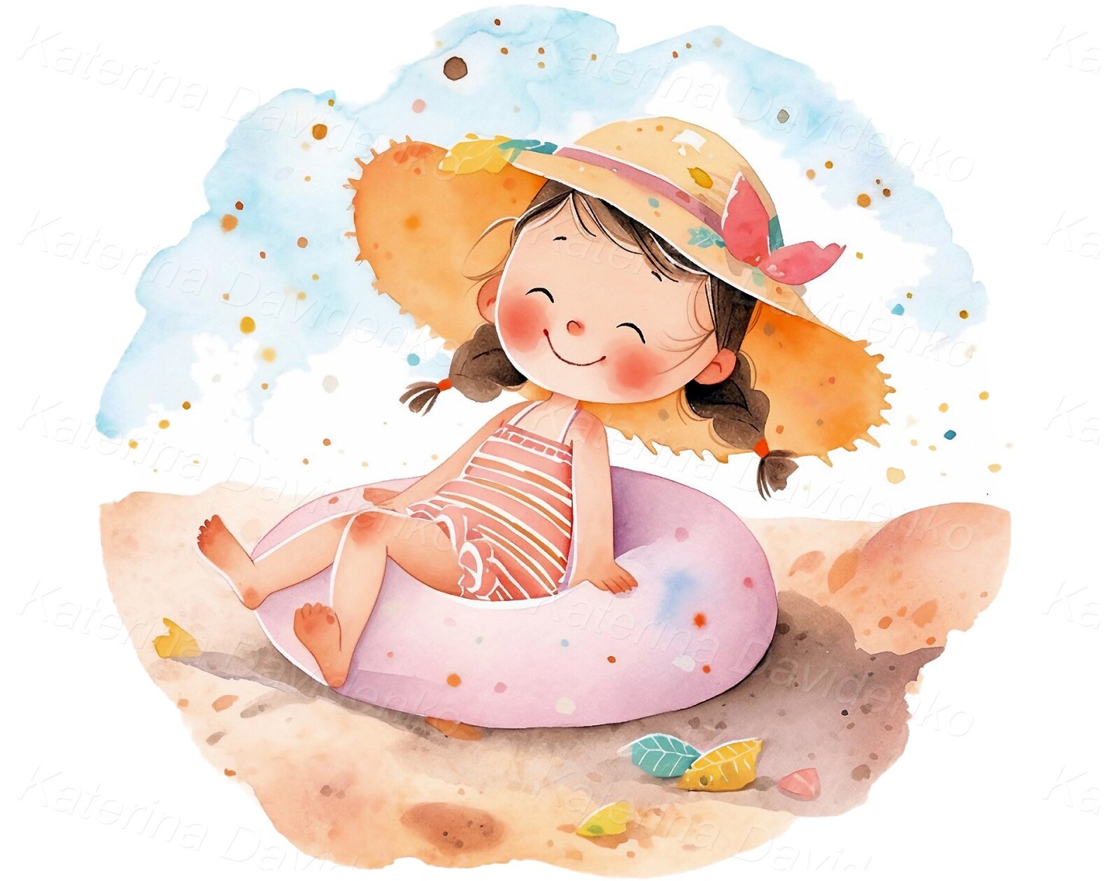 PNG Cliparts of Happy Kids Activities During the Summer Season. Cartoon ...