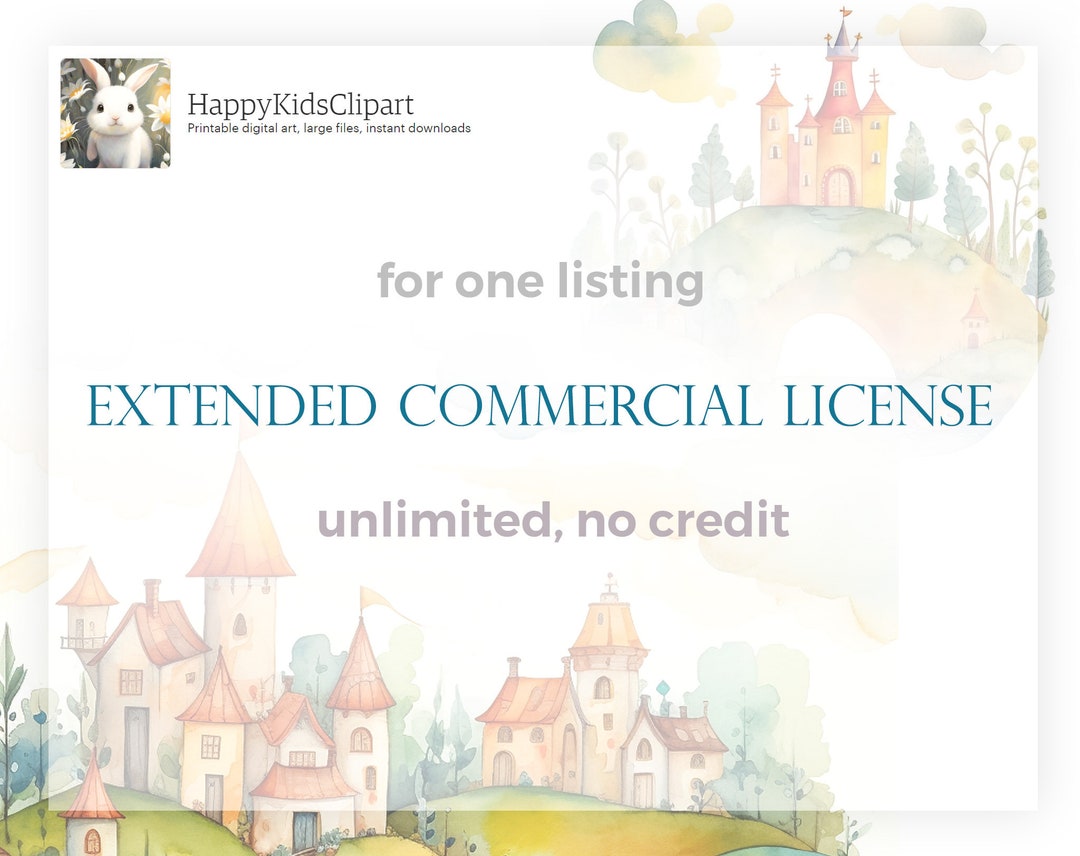Extended Commercial License for One Listing - Etsy